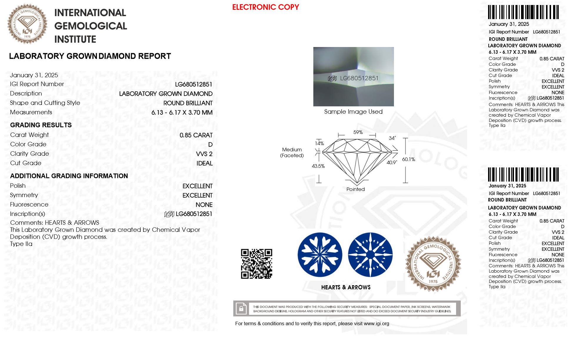 Bid4Assets.com > Auction Detail > (1203219) $2,850 1.70 Carats Lab ...