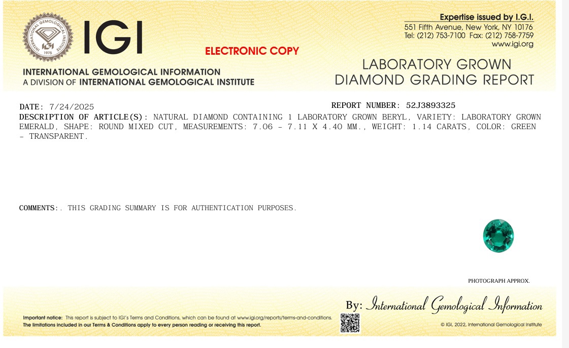 Bid4Assets.com > Auction Detail > (1225356) $6,795 Value! IGI Certified ...